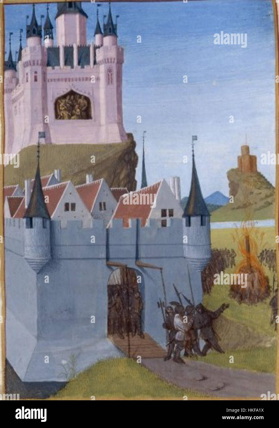 This painting depicts Louis I, Count of Nevers, a historical noble ...