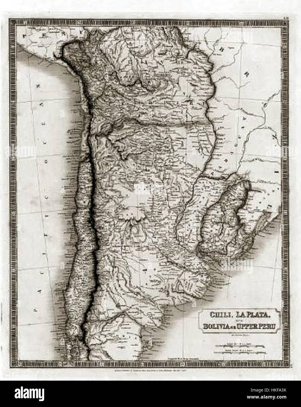 This historical map of Bolivia from 1811 captures the geographical ...