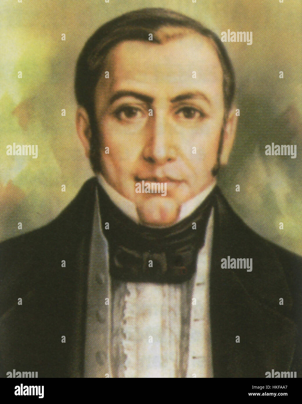 The portrait of Mariano Paredes y Arrillaga, a 19th-century Mexican ...