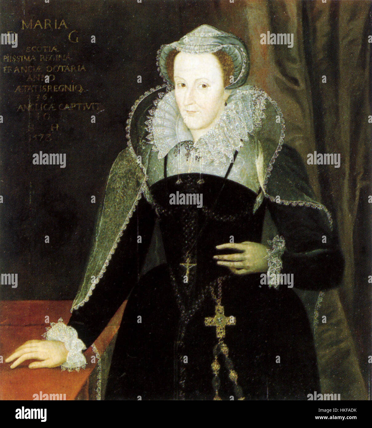 This 16th-century portrait of Mary, Queen of Scots, after the work of ...