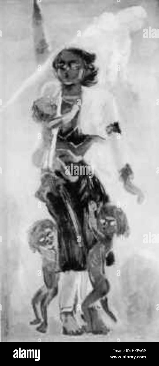 This painting portrays a figure representing the 'Mother of Atayal,' a ...