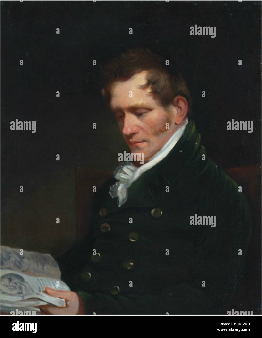 The portrait of Matthias Hoffman by John Hoppner captures the subject ...