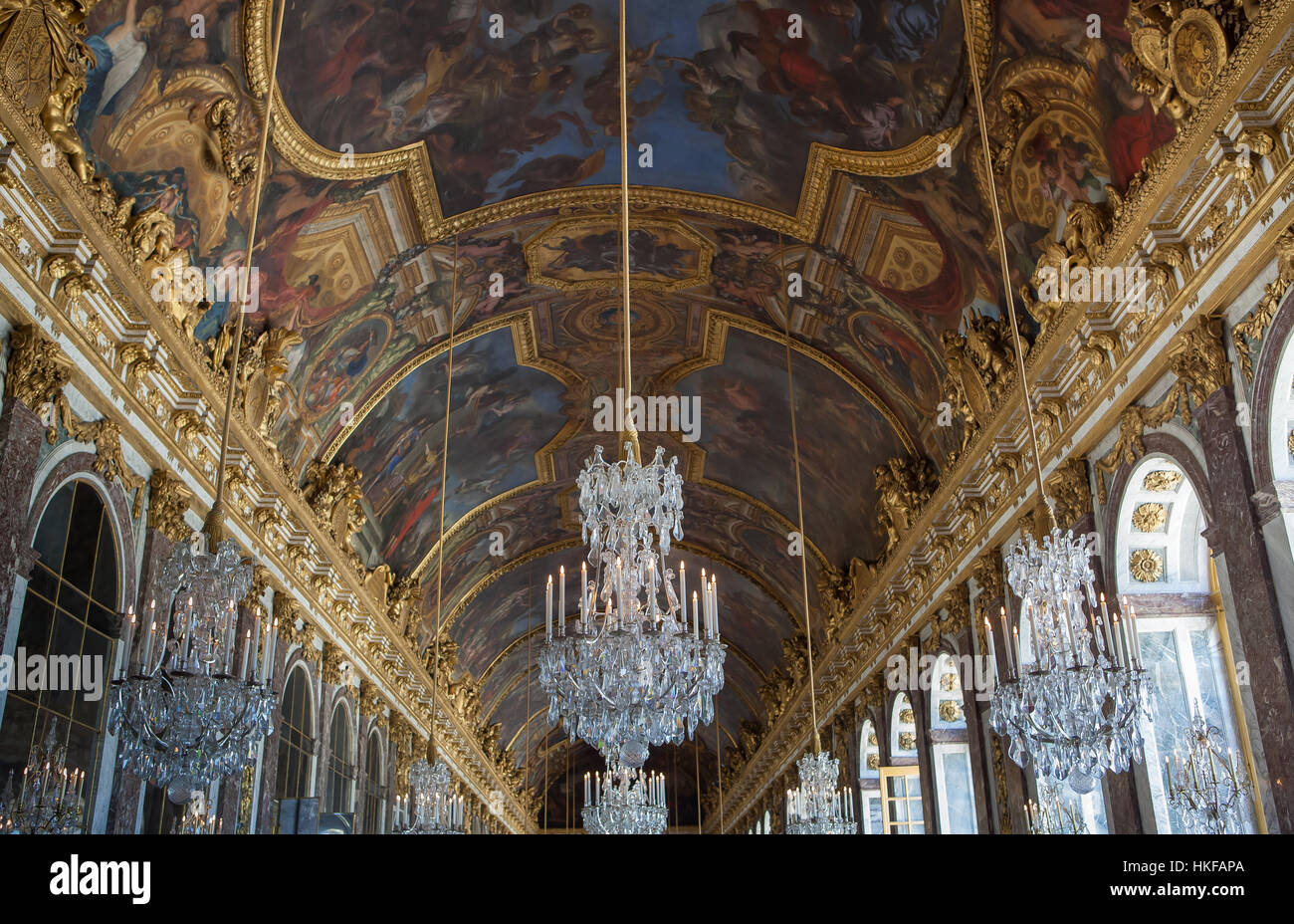 VERSAILLES FRANCE JULY 06 : Interiors, architectural details an ...