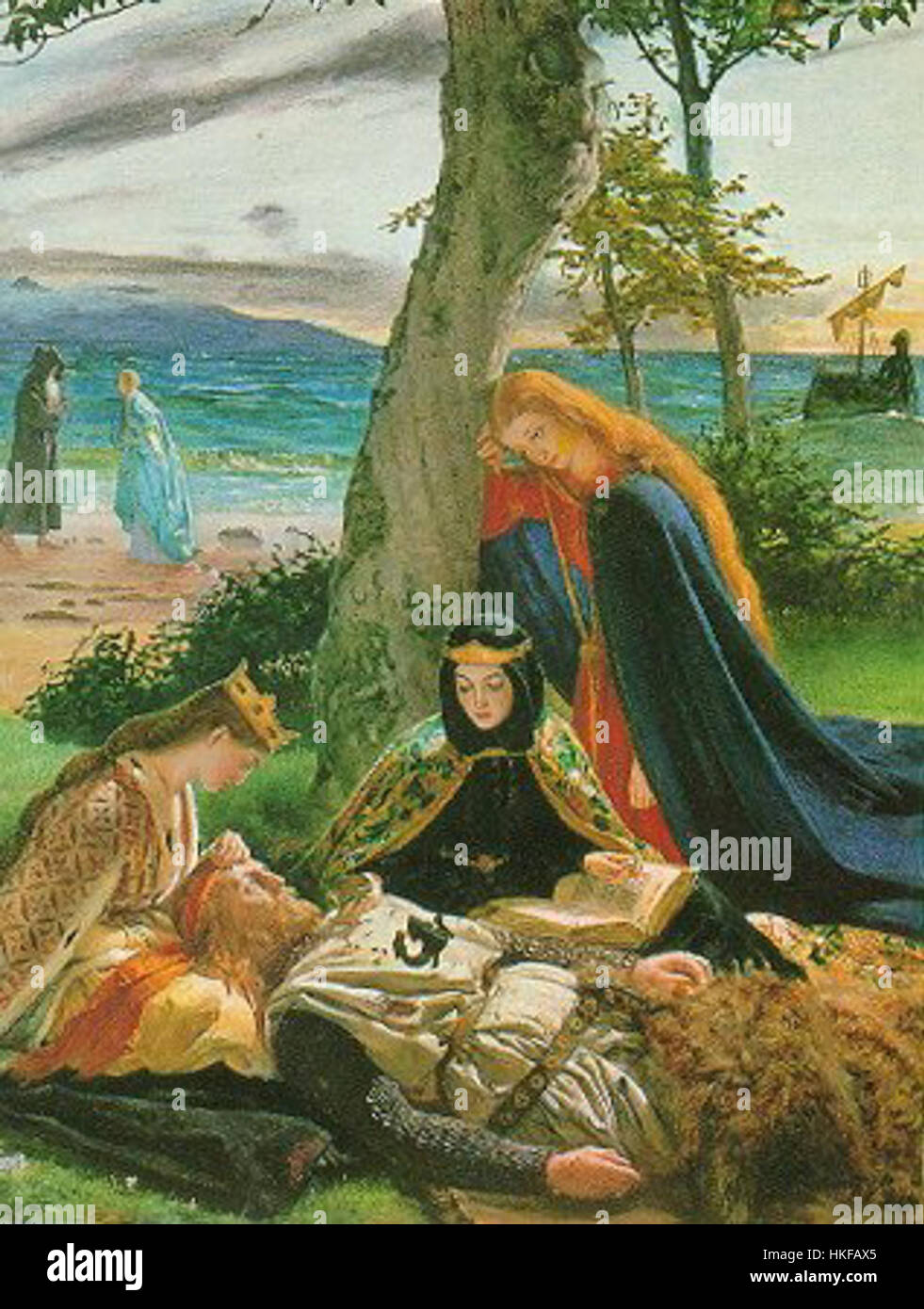 *Mort d'Arthur* is a renowned work of art based on the legendary tale ...