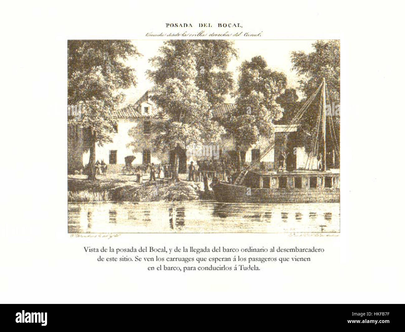 This painting, 'Posada del Bocal,' reflects the serene and rustic ...