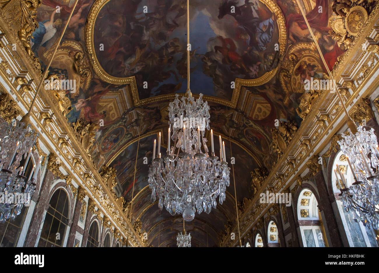 VERSAILLES FRANCE JULY 06 : Interiors, architectural details an ...