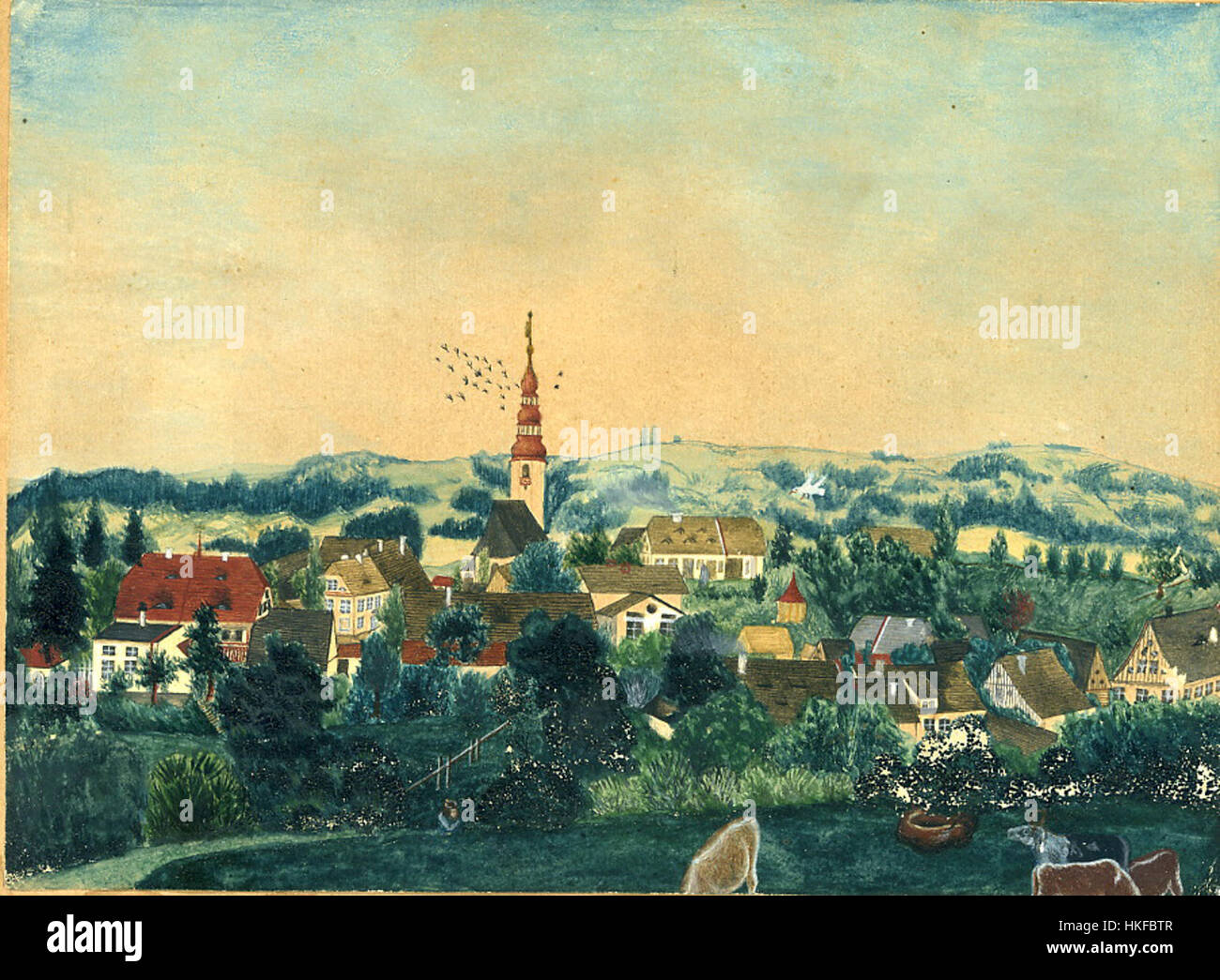 The *Oberlangenau Plan Gemaelde Schaar* from 1840 is a historical ...