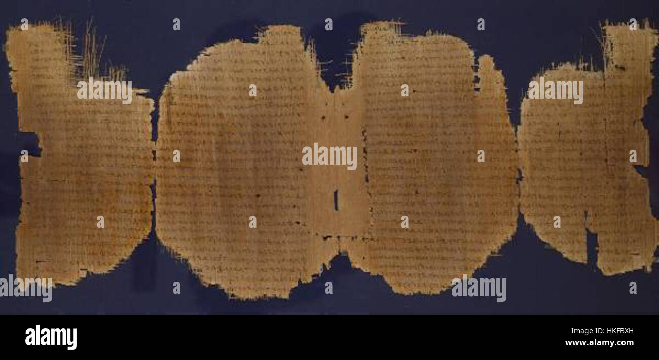 The P. Chester Beatty I manuscript, folio 13 and 14 recto, is a ...