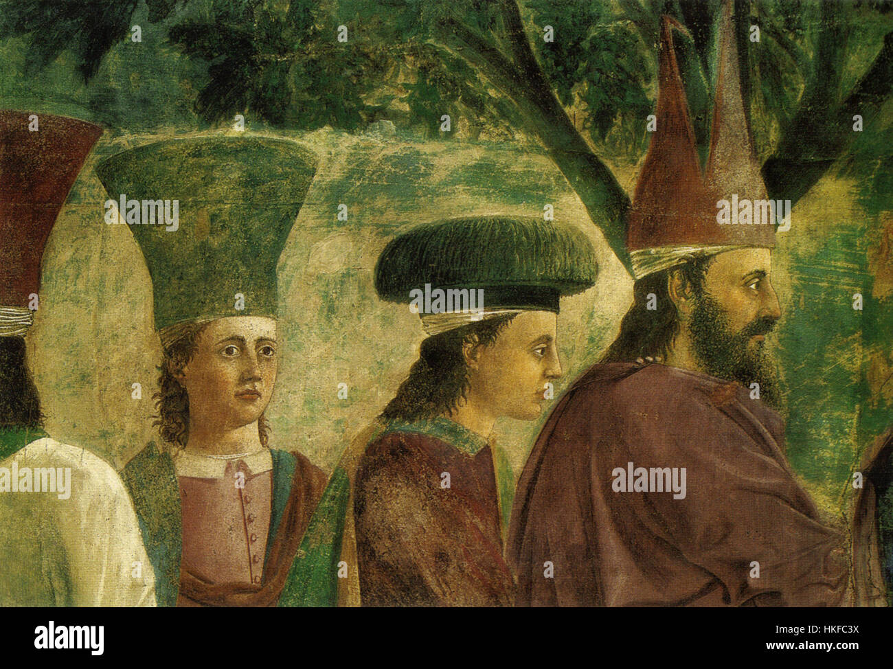 This detail from Piero della Francesca's 'Exaltation of the Cross' in ...