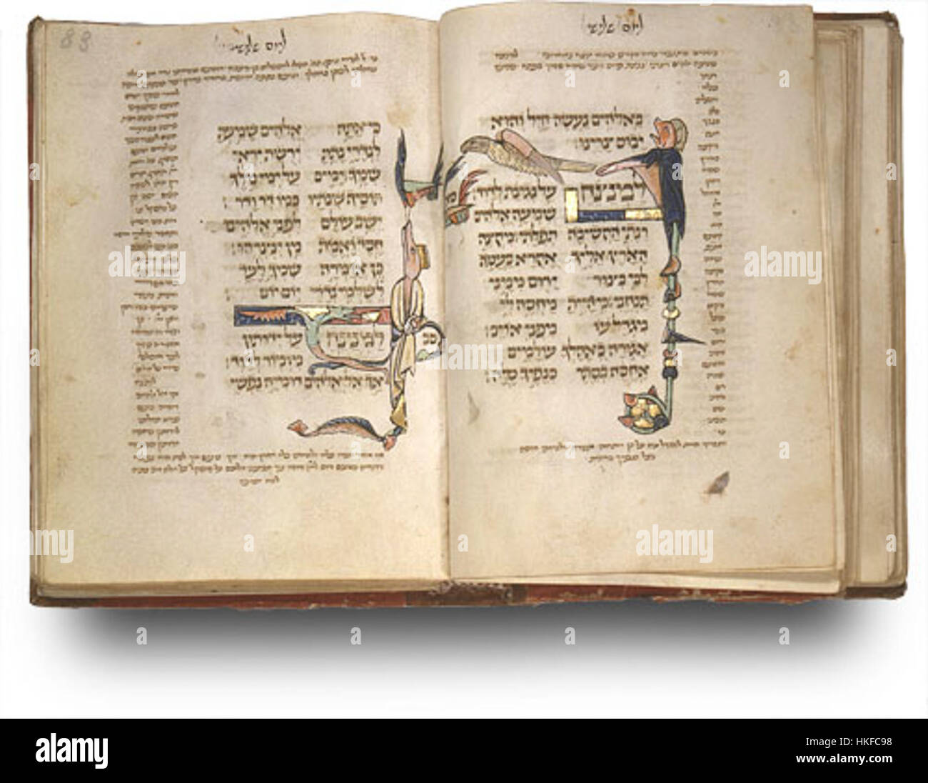 The Parma Psalter, a medieval manuscript, features detailed ...