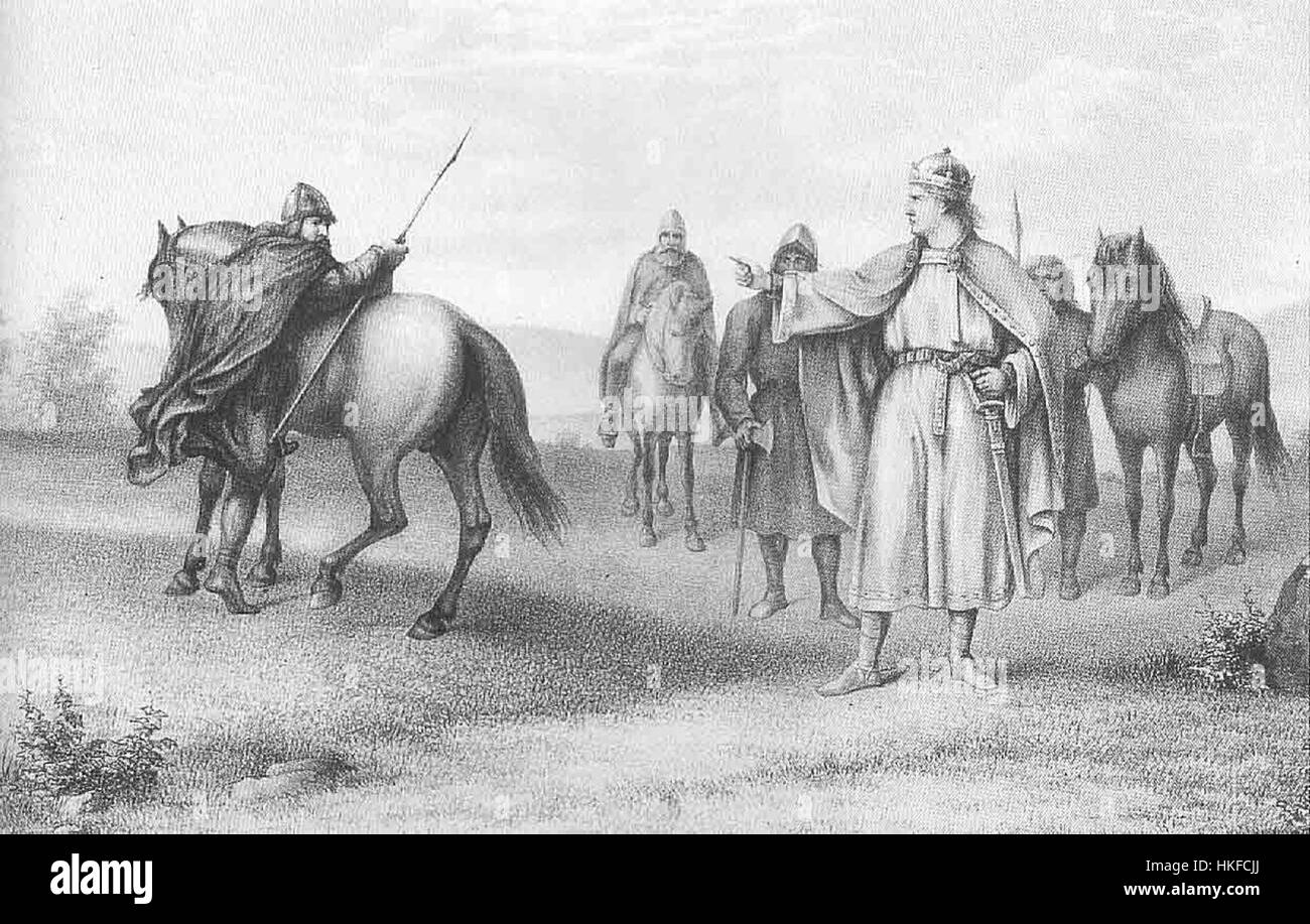 *Magnus den Gode*, painted by *Peter Nicolai Arbo*, depicts the ...