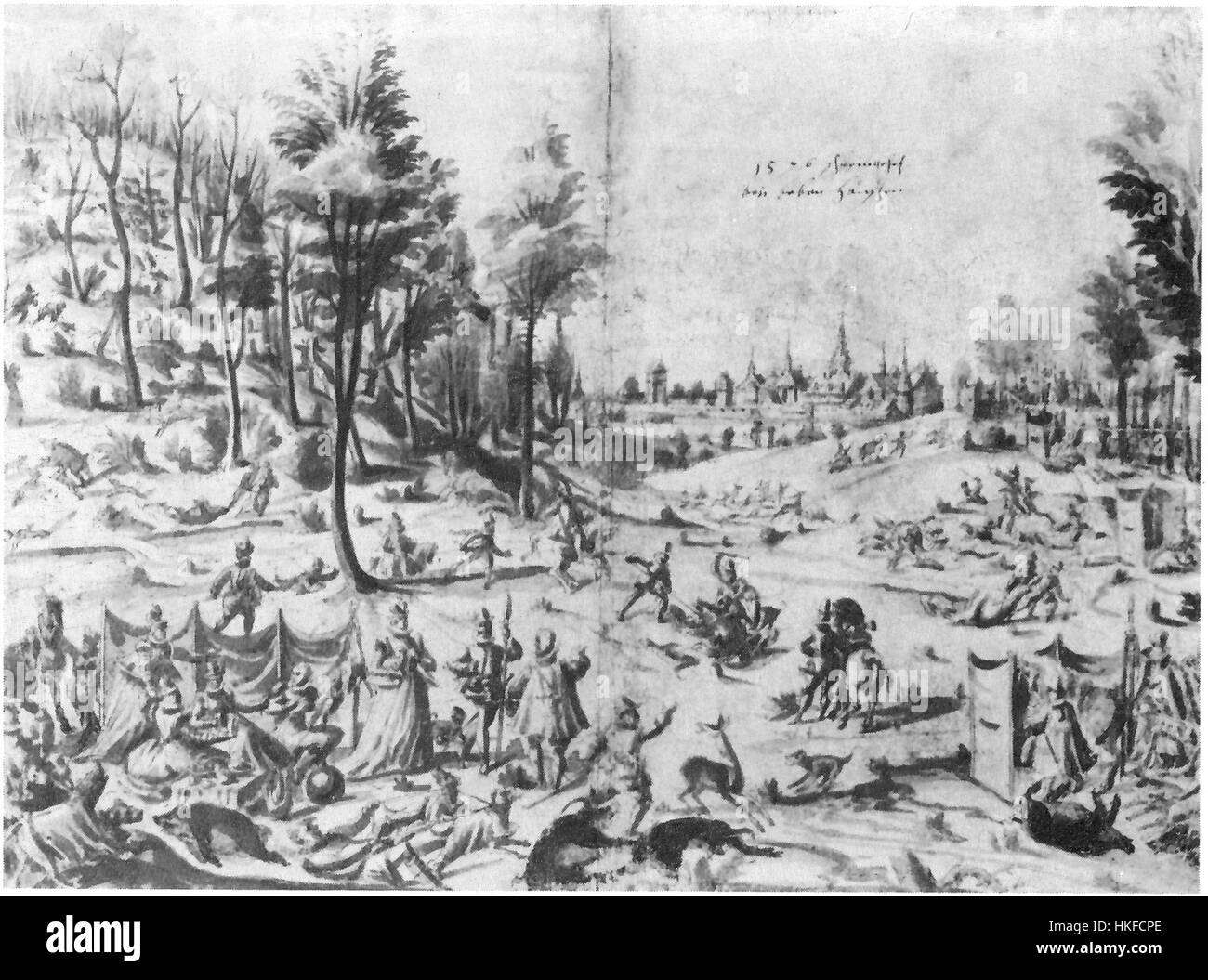 Renaissance forest art Black and White Stock Photos & Images - Alamy