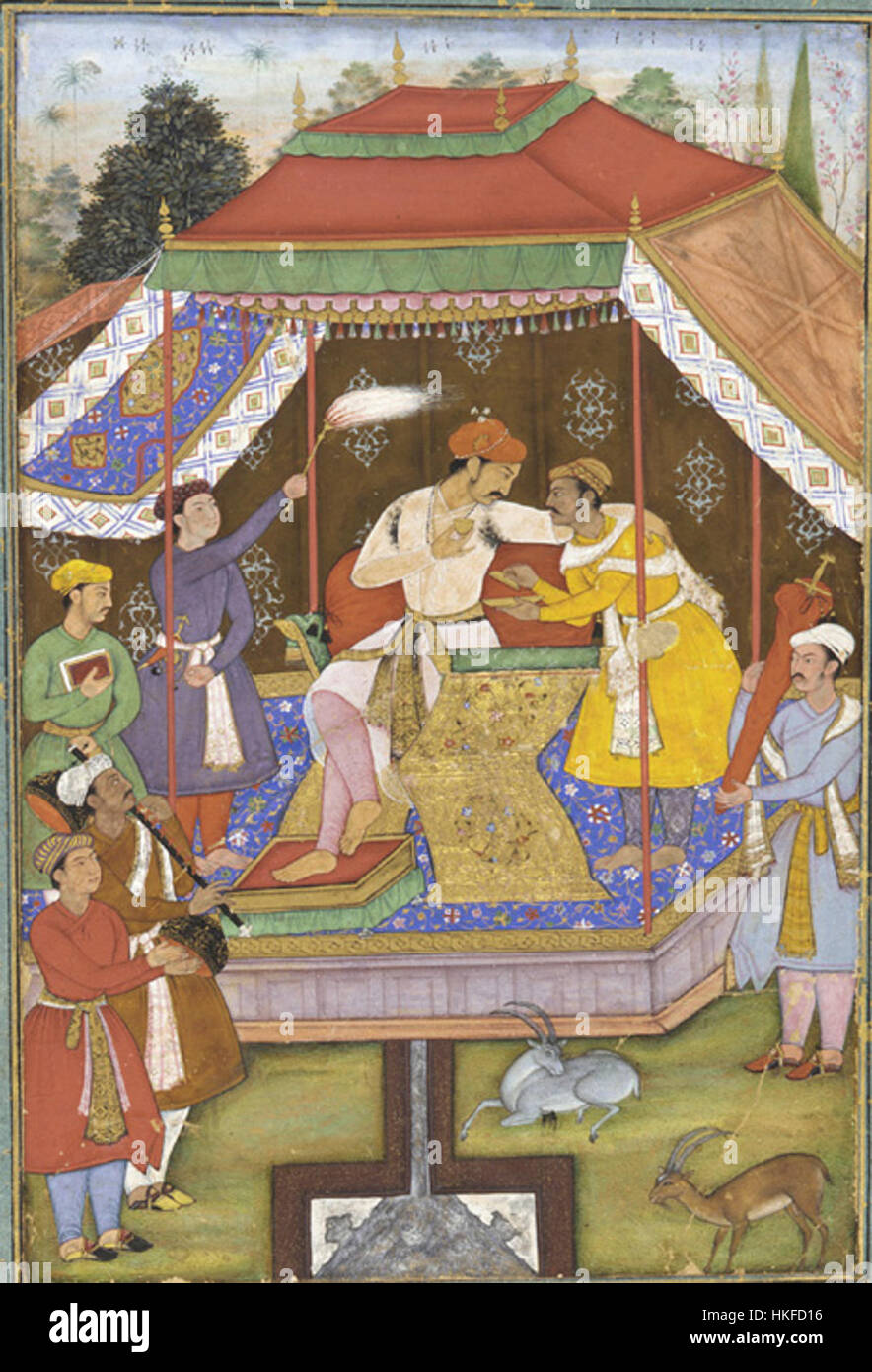 Mughal empire palace painting hi-res stock photography and images - Alamy