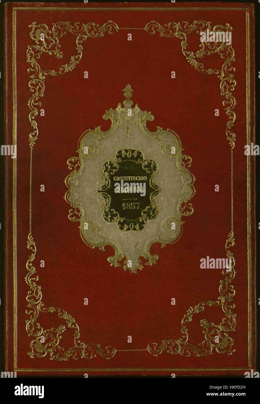 The 'Portada Constitucion 1857' is a historical representation of the ...