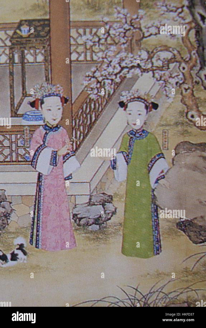 A historical portrait of Princesses Rongengulun and Rongangulun from ...