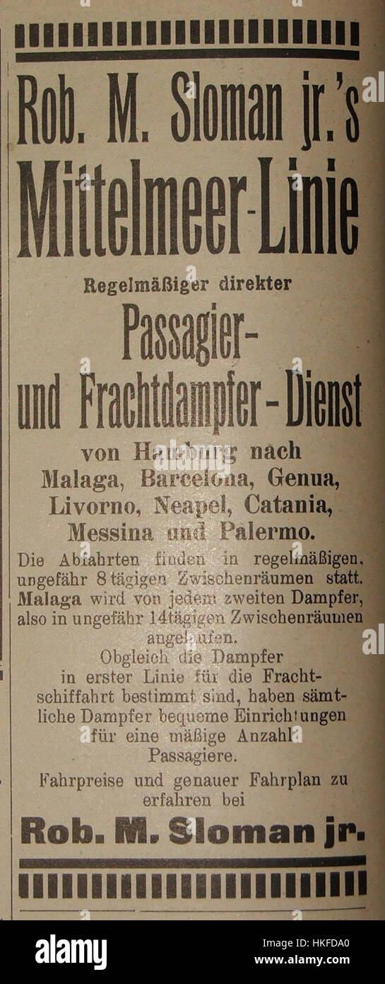 Rob. M. Sloman jr Stock Photo - Alamy