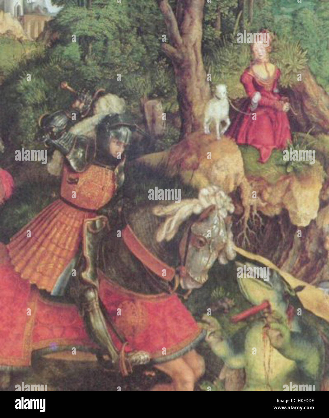 This painting of Saint George by Leonard Beck captures the legendary ...