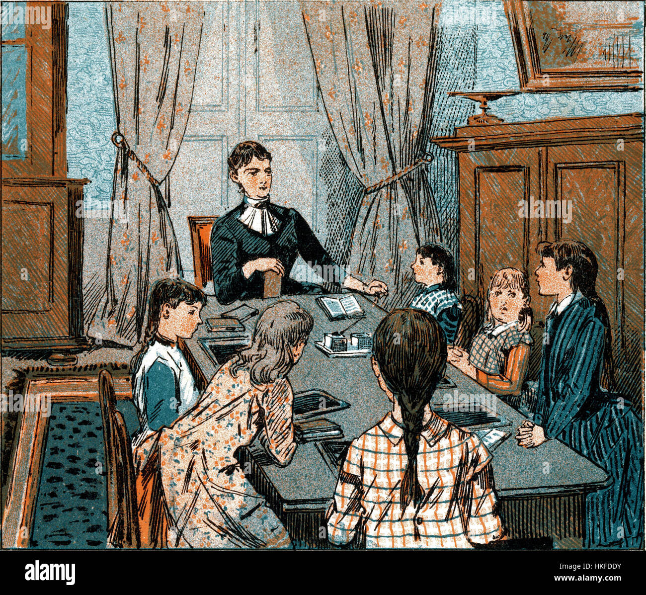 The 1889 painting 'ReprÃ©sentation' portrays an important cultural or ...