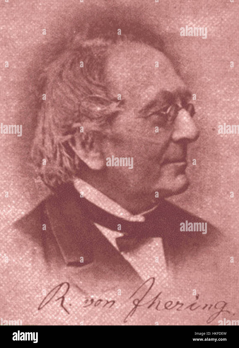 Rudolf von Ihering, a prominent figure in legal theory, is represented ...