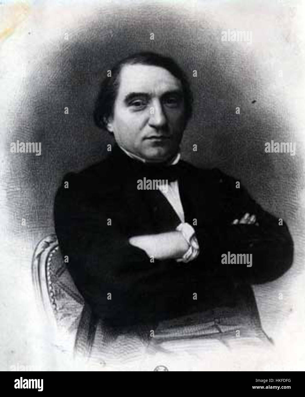 A portrait painting by Ernest Renan, an influential French philosopher ...