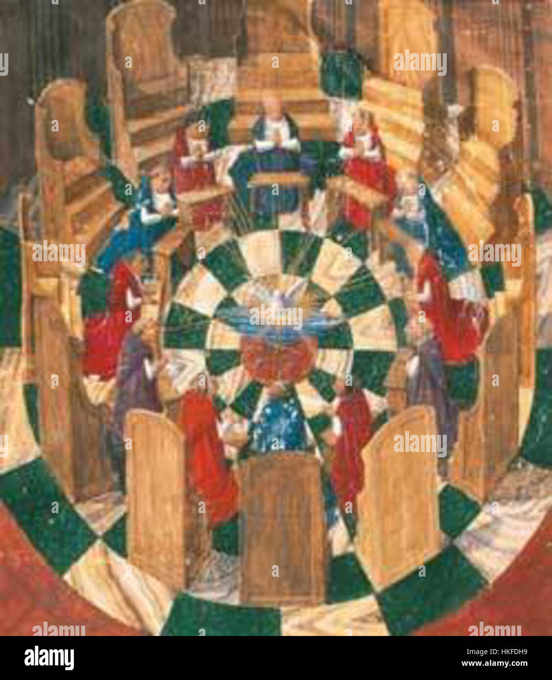 The 'Roman Rota' is an artwork that focuses on the judicial system of ...