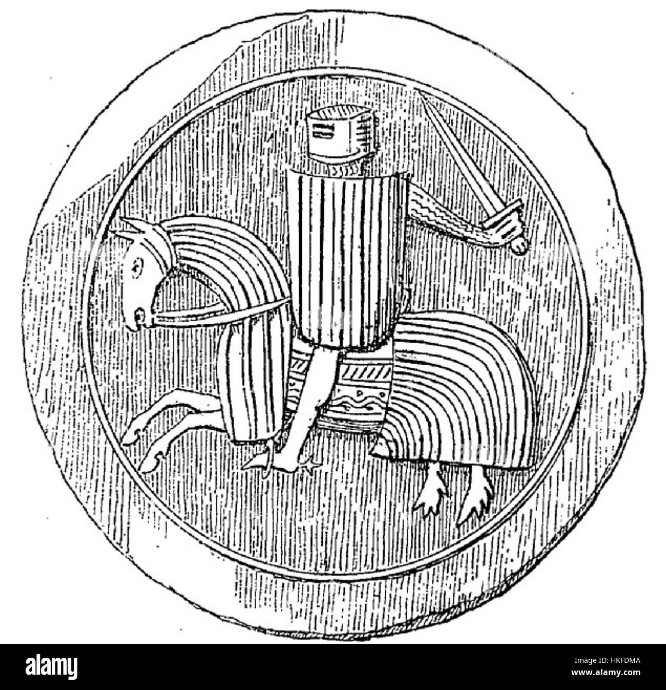 Roger IV of Foix, a medieval count, is depicted in this historical ...