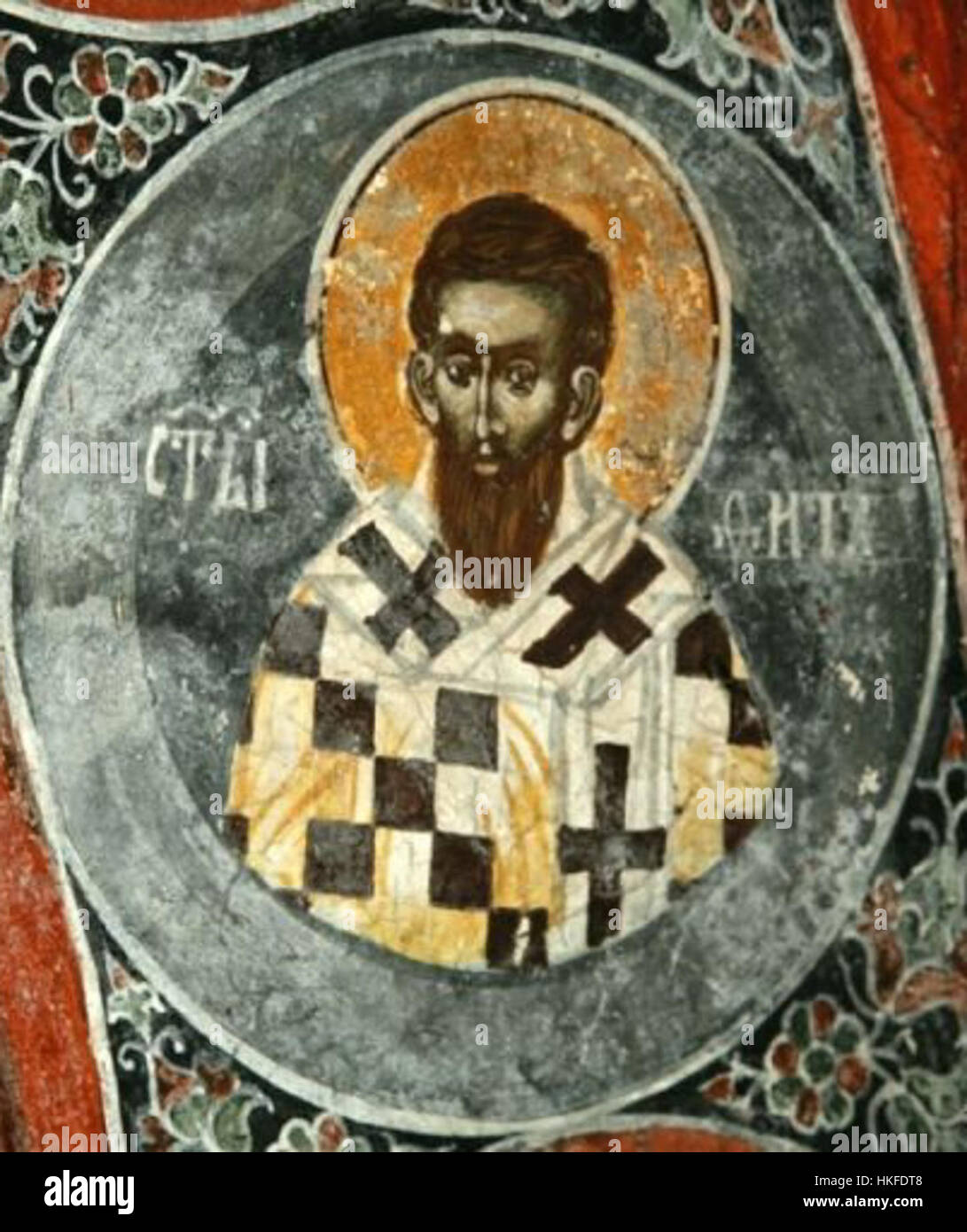 The 14th-century depiction of Saint Titus, housed in the S. Nicholas ...