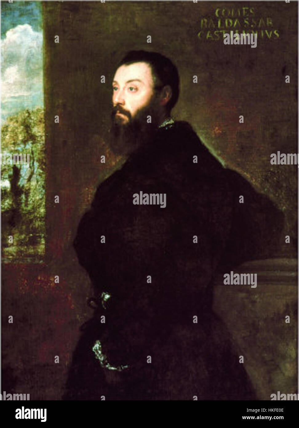 This portrait of Baldassare Castiglione by Titian, 'Ritratto di B ...