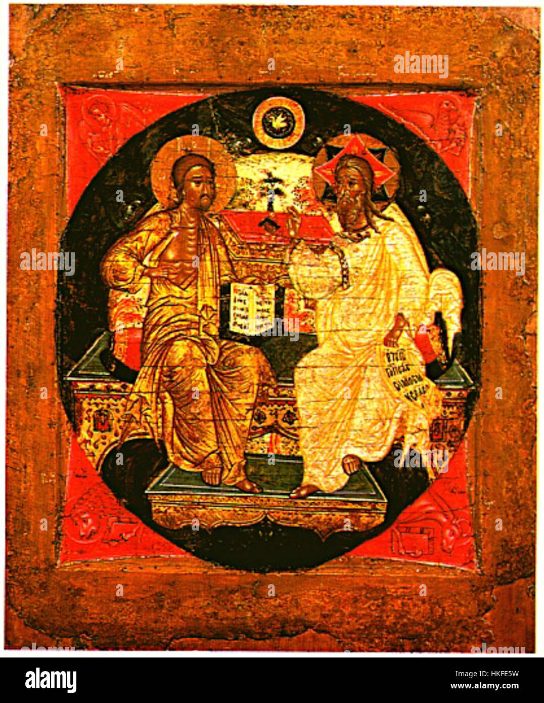 The 'Soprestolie Ikona Novgorod' is an icon from Novgorod, a historic ...