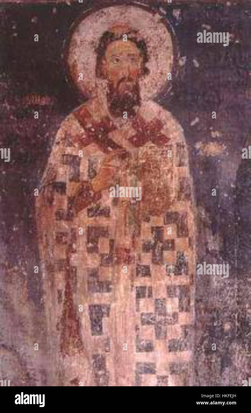The *St. Sava* painting depicts the revered Serbian Orthodox saint ...