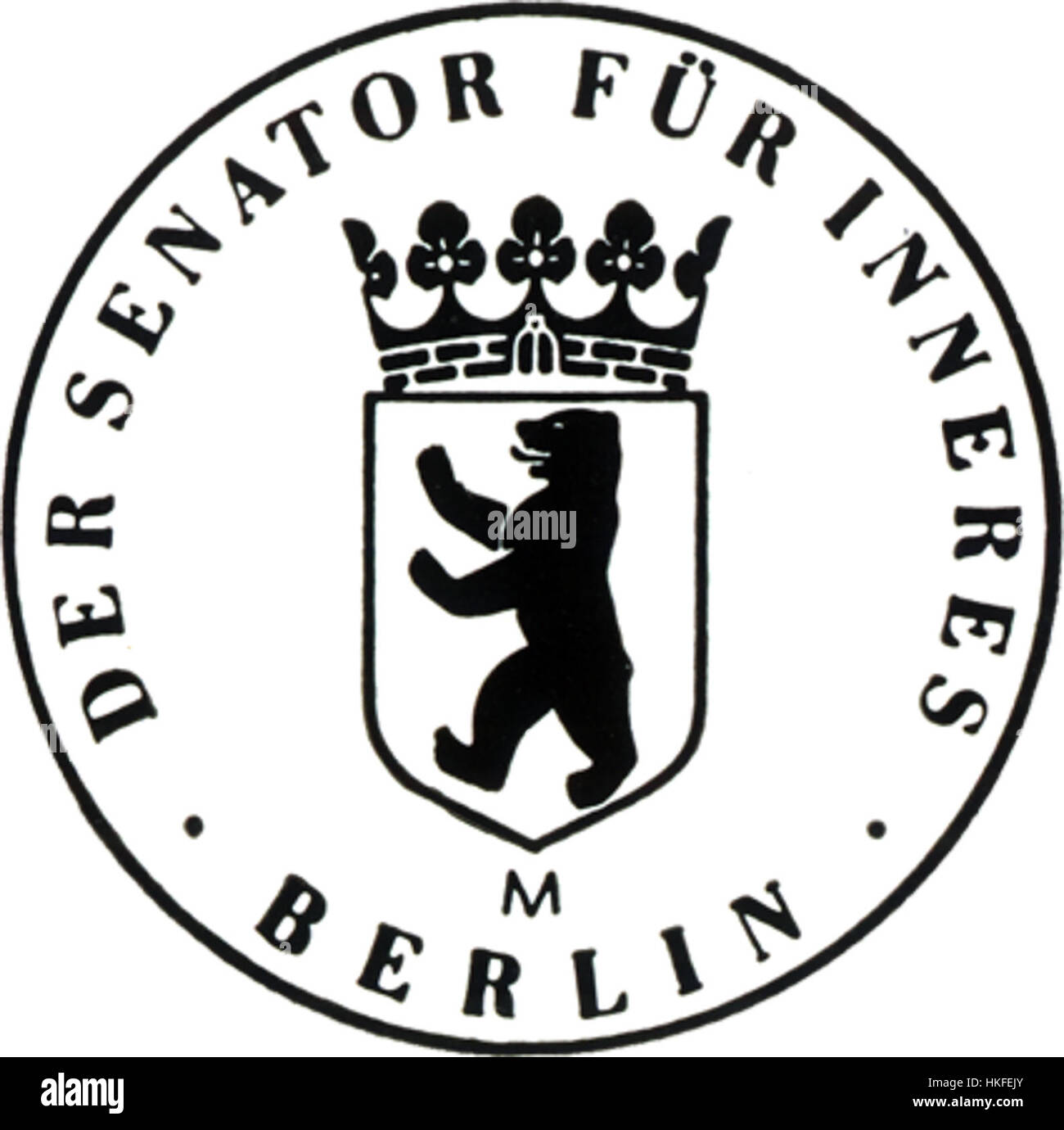 The small Seal of Berlin from 1954 is a historical emblem used in ...