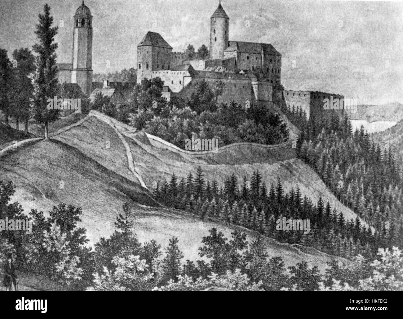 Sovinec 1848 F A Heber Stock Photo - Alamy