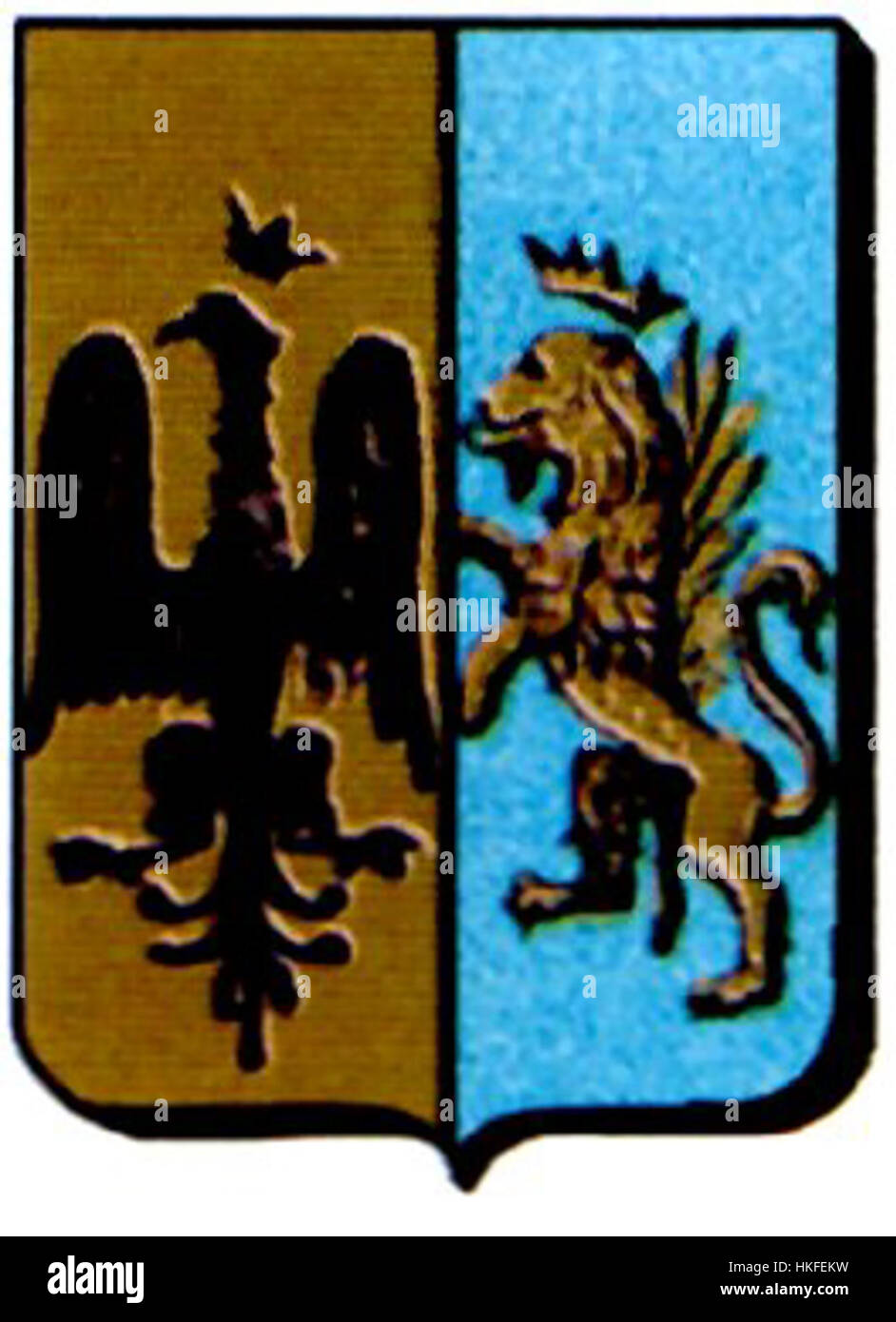 The 'Stemma originario Palermo principi' is a historical artwork ...