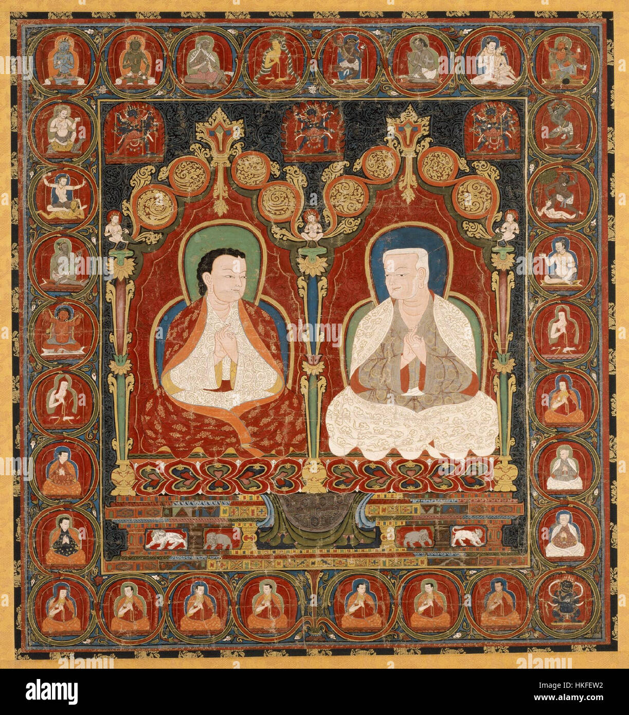 Teacher (Lama) Sonam Tsemo 15th century (2) Boston Stock Photo - Alamy