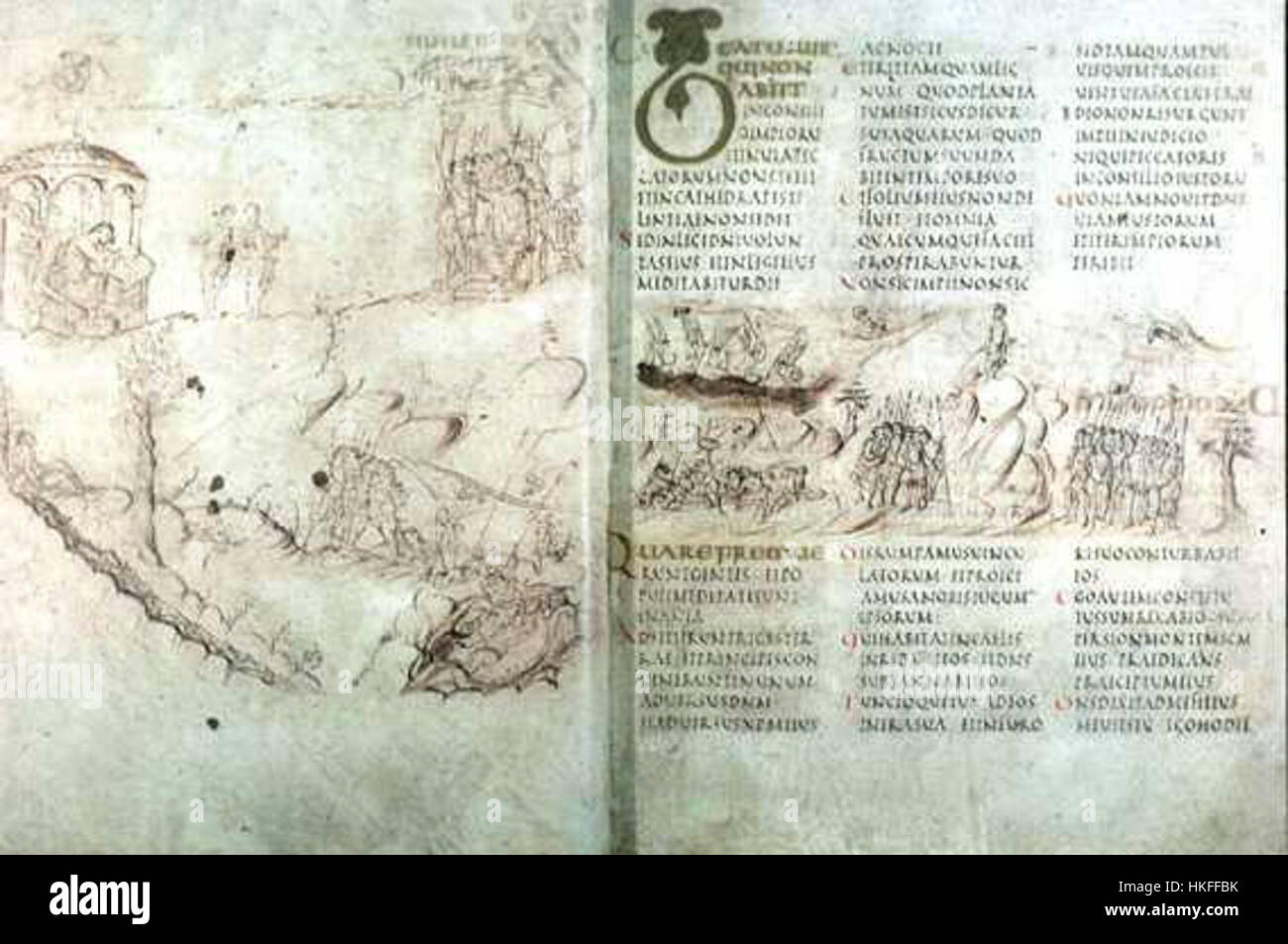 The Utrecht Psalter is a medieval manuscript from the 9th century ...