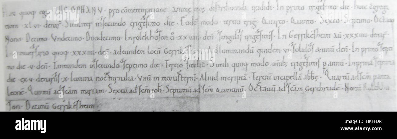 Theophanu Testament, depicted in this artwork, is a historical relic ...