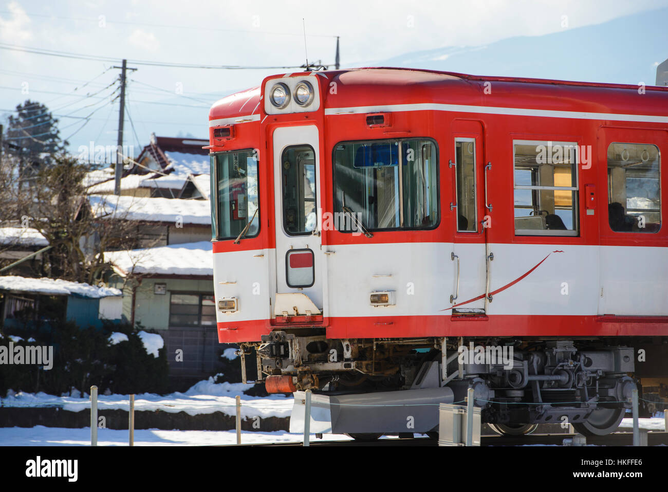 Electric railway train in Japan Stock Photo - Alamy