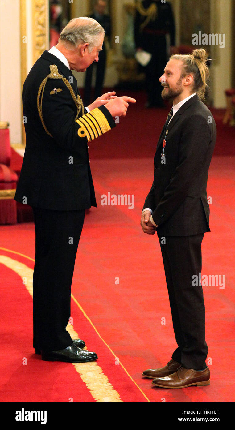 Made mbe by prince wales investiture ceremony buckingham palace hi-res ...