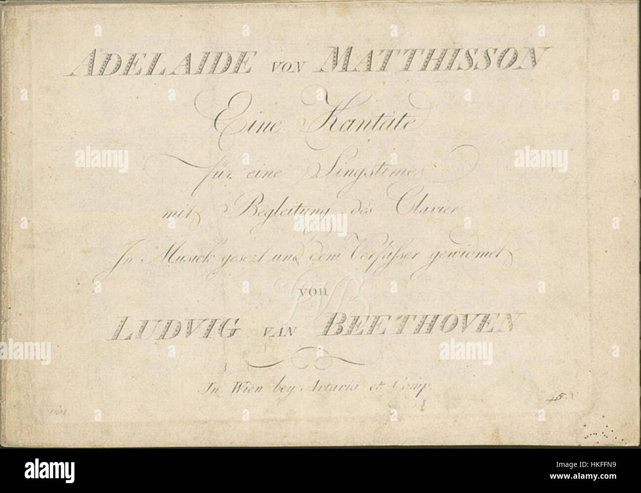 The title page of the original edition of 'Adelaide' serves as a ...