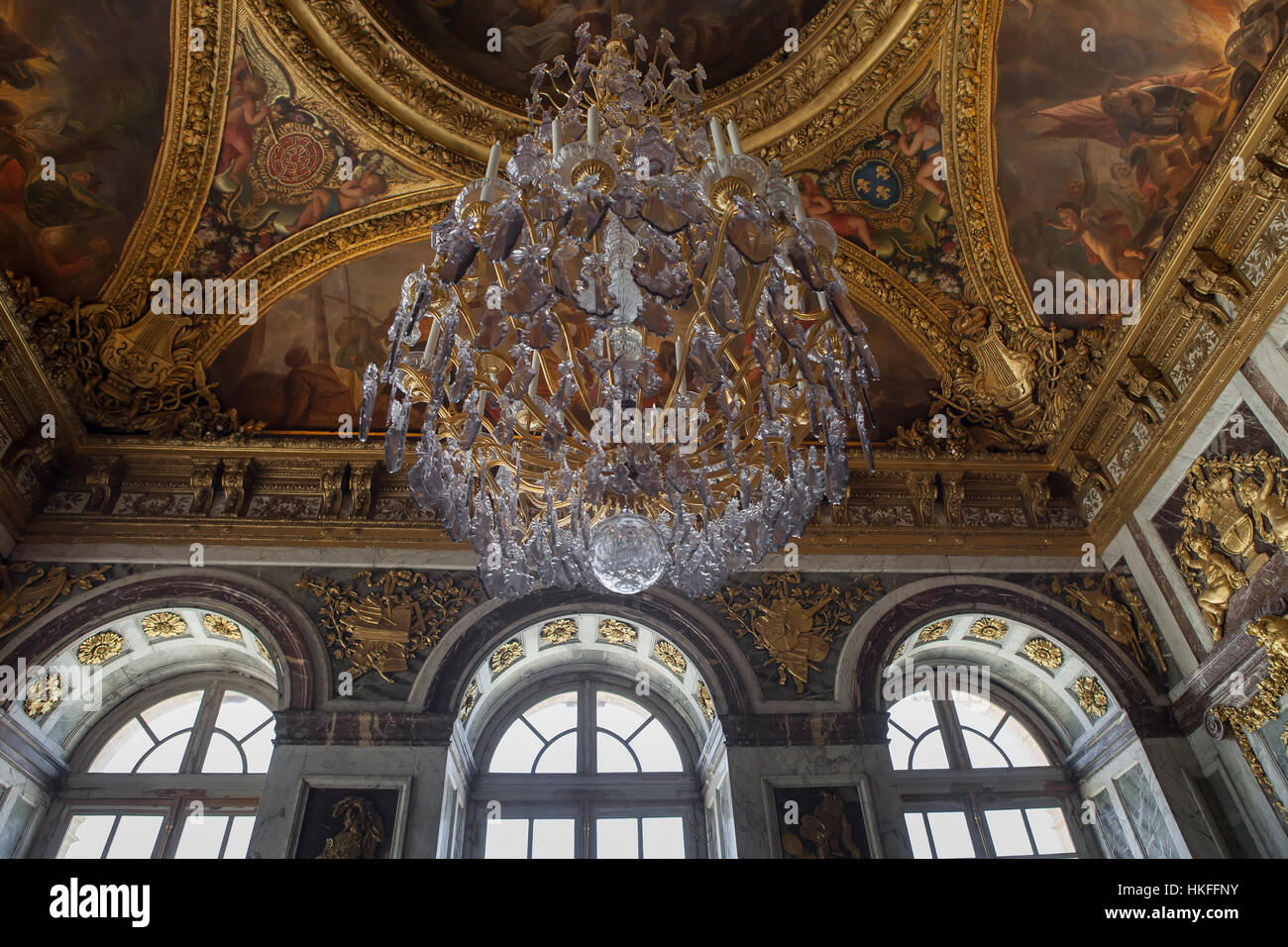 VERSAILLES FRANCE JULY 06 : Interiors, architectural details an ...
