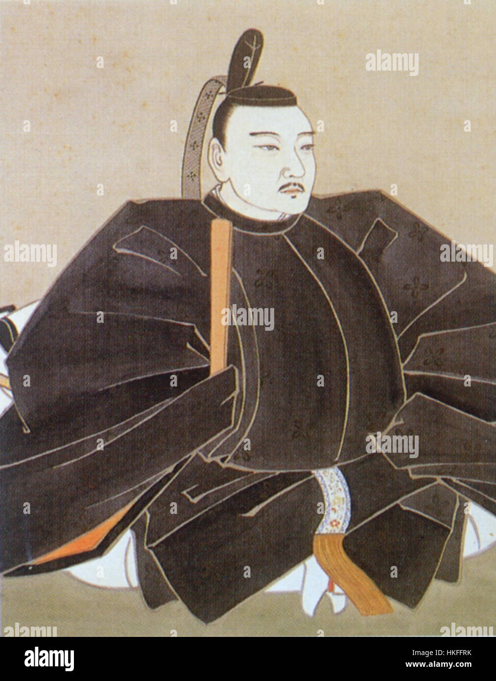 'Ujinao Hojo' is a historical Japanese artwork depicting Hojo Ujinao, a ...