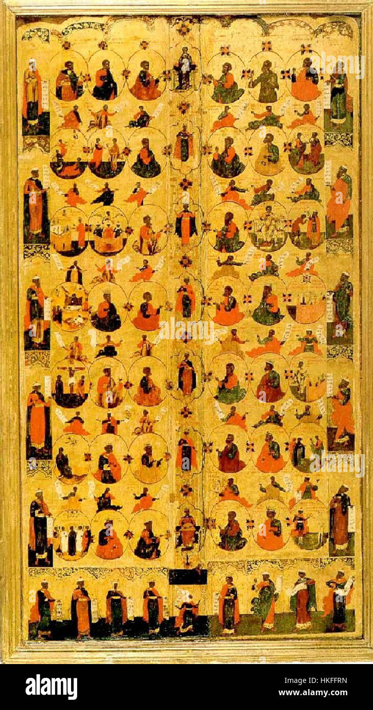 The Tree of Jesse is a 17th-century icon depicting the genealogy of ...