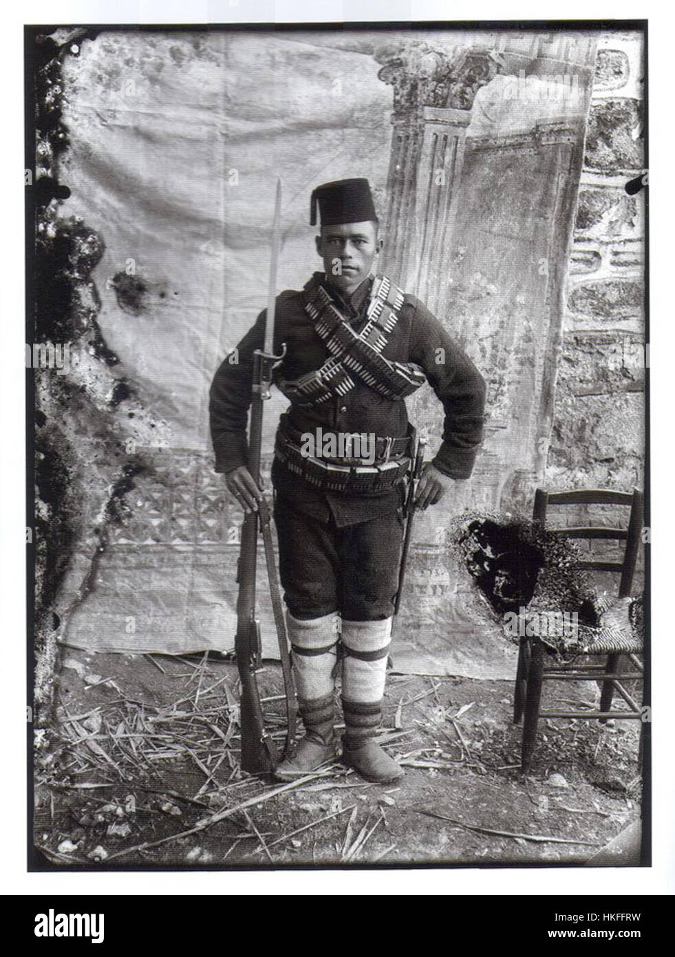 Vintage drawing of turkish soldier hi-res stock photography and images ...