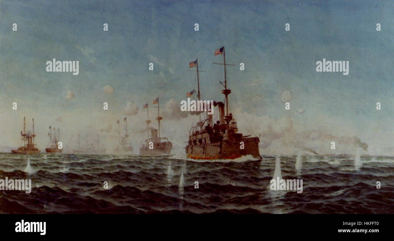 The USS Olympia (C-6), a U.S. Navy cruiser, was commissioned in 1895 ...