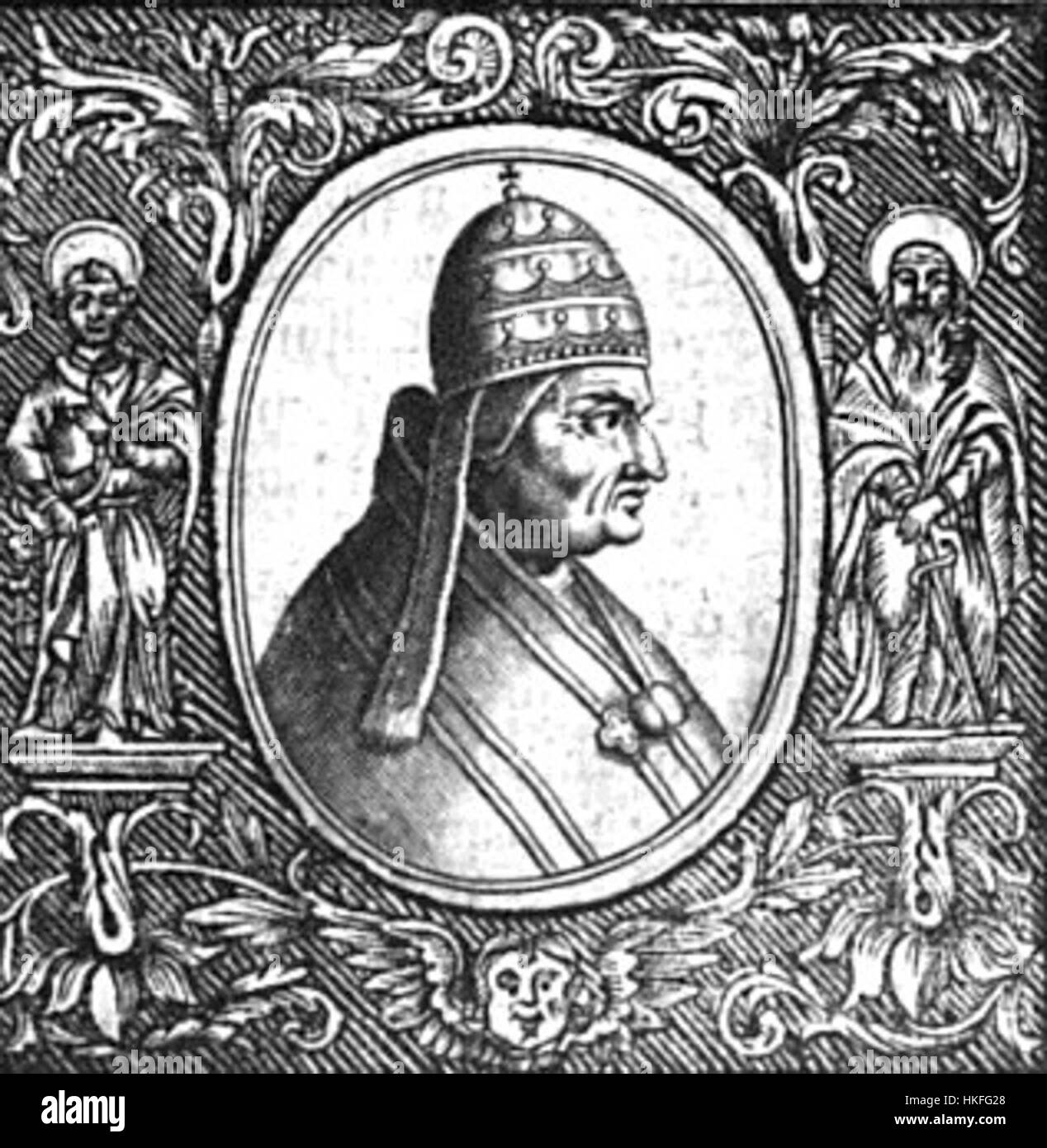 A historical portrait of Pope Urban V, known for his efforts in ...