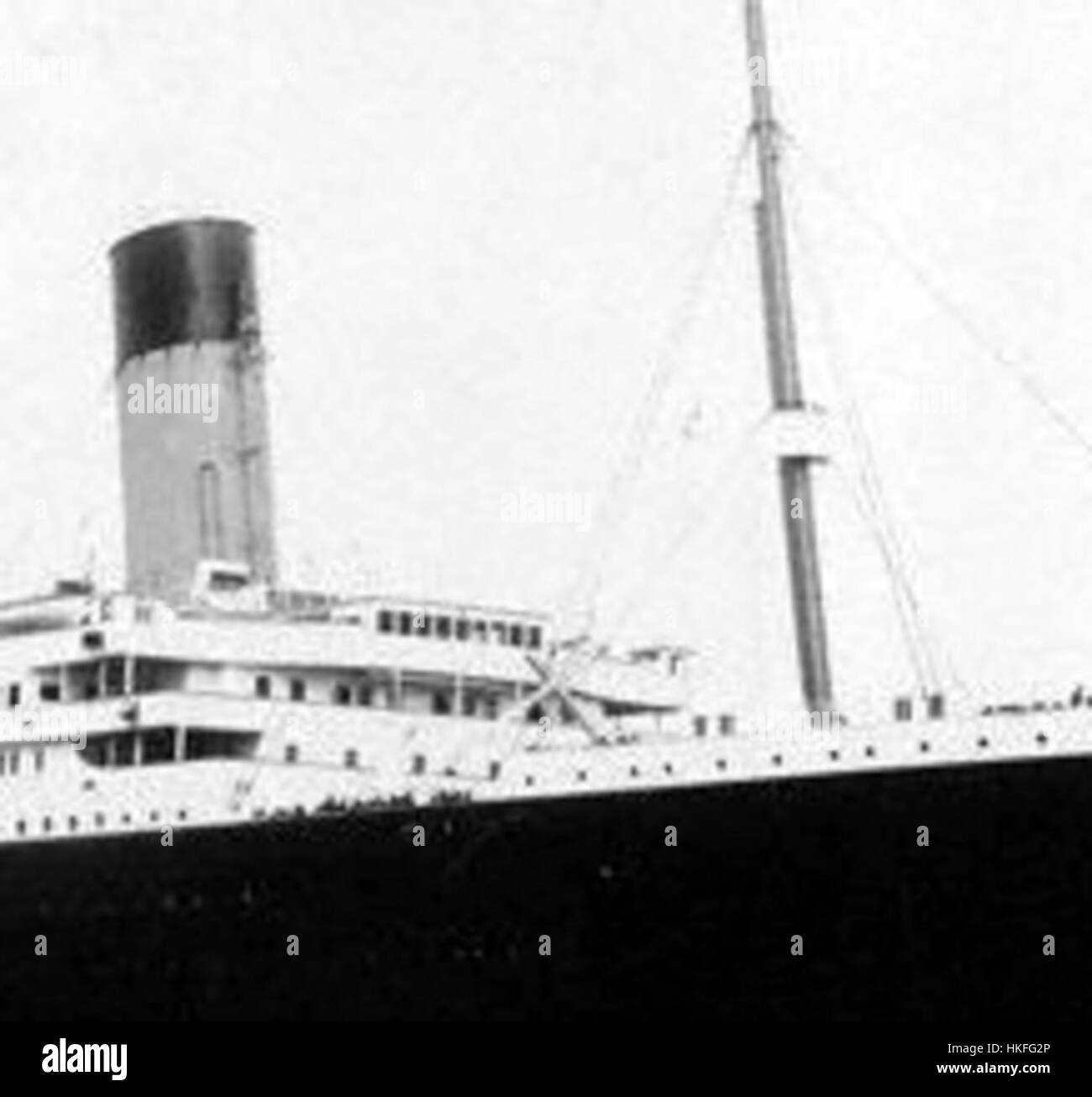 This painting depicts the Titanic's bridge and crow's nest, essential ...