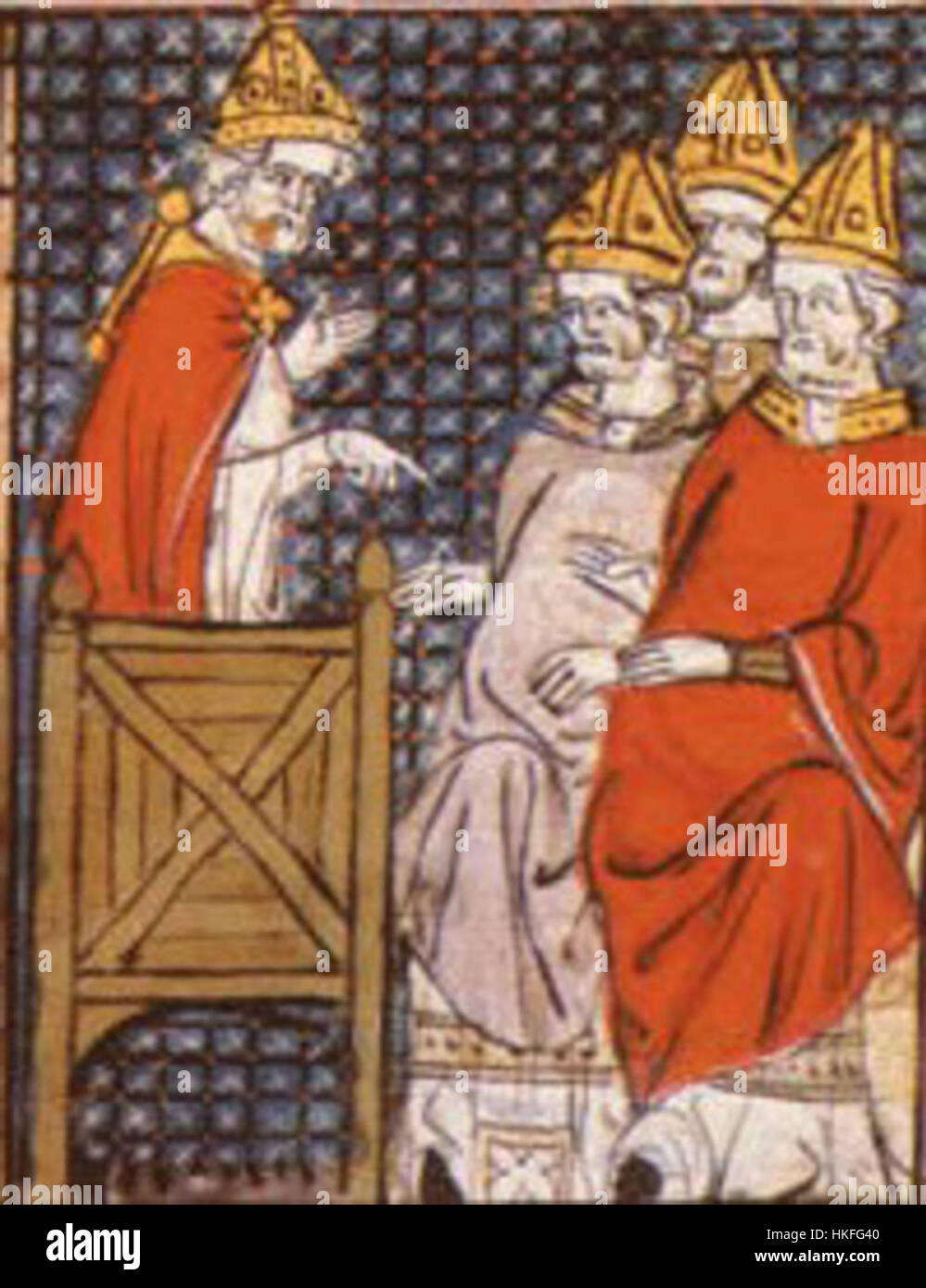 The painting titled 'Urban2 a' depicts Pope Urban II, notable for his ...