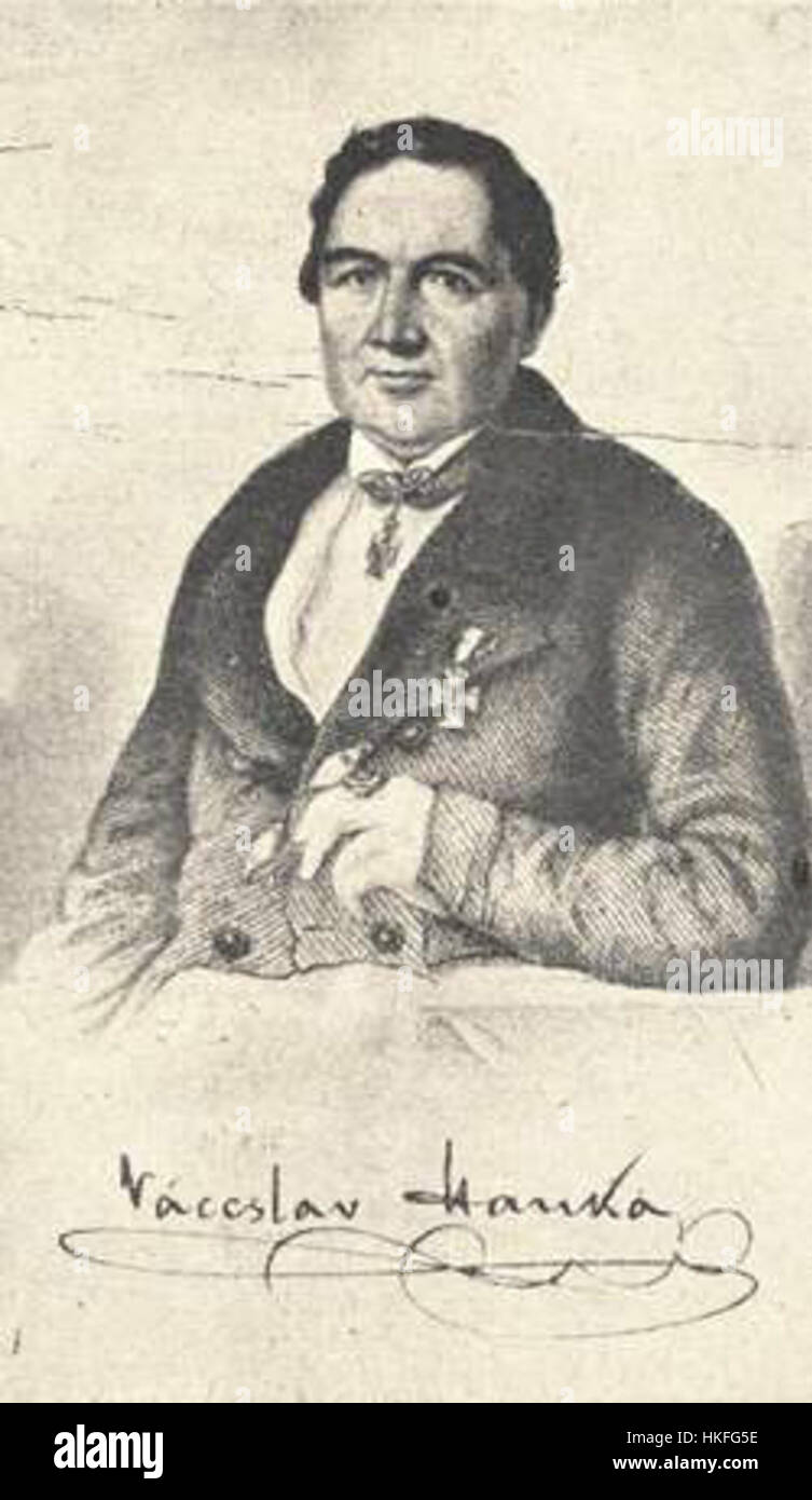 Vaclav Hanka Stock Photo - Alamy