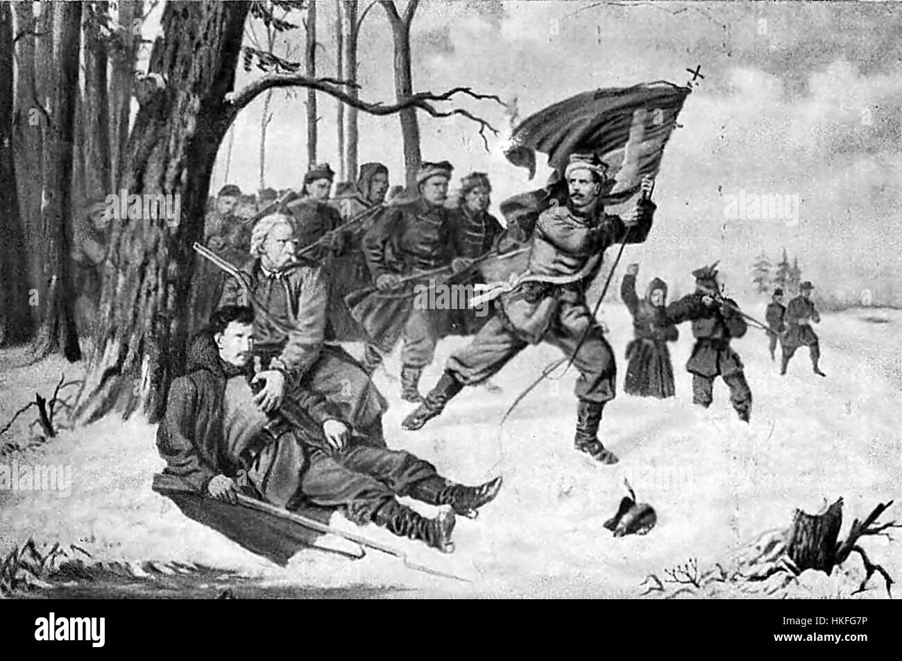 Walenty Lewandowski in Podlasie during January Uprising Stock Photo - Alamy