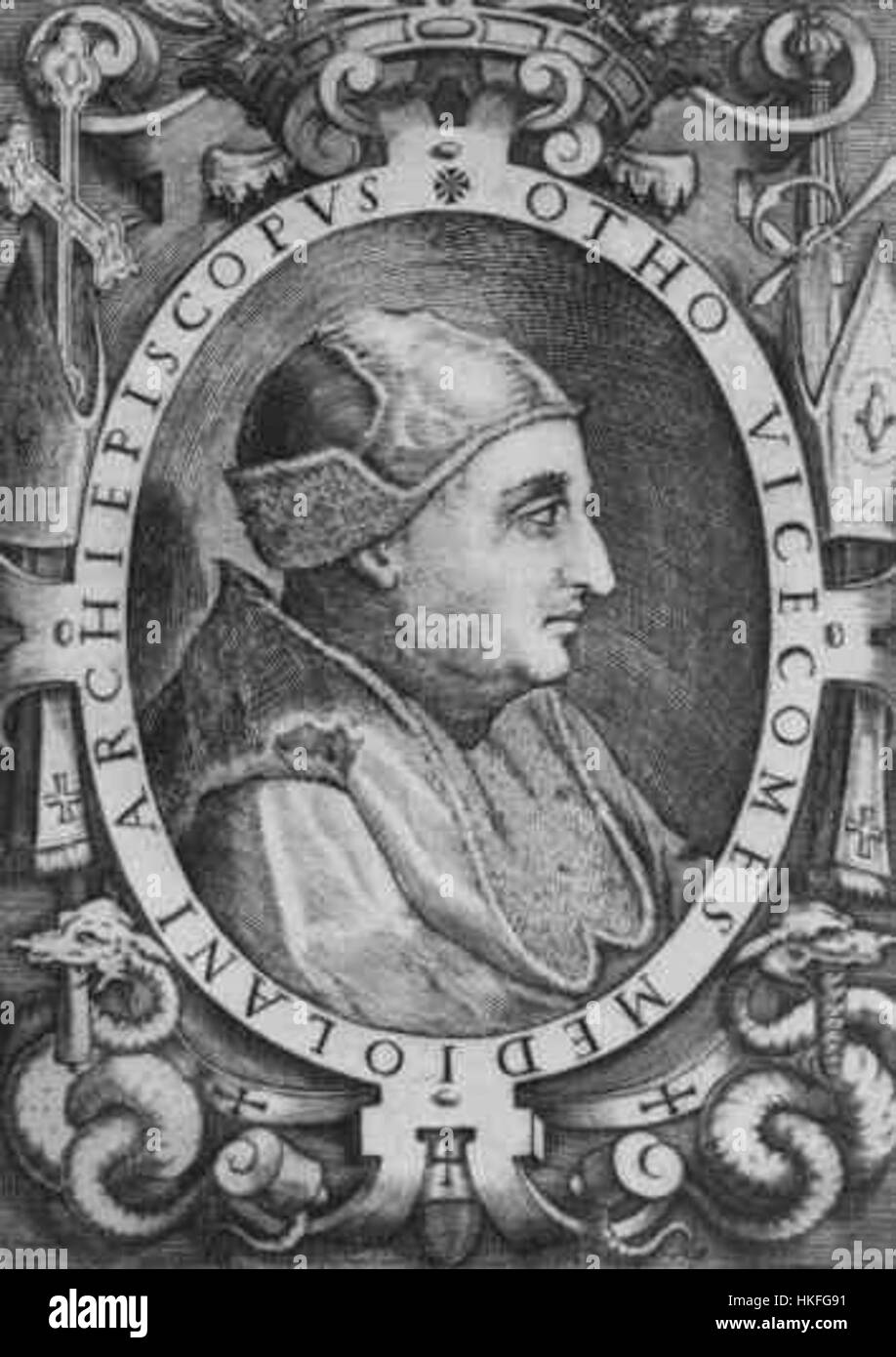 This painting portrays Ottone Visconti, a key historical figure from ...